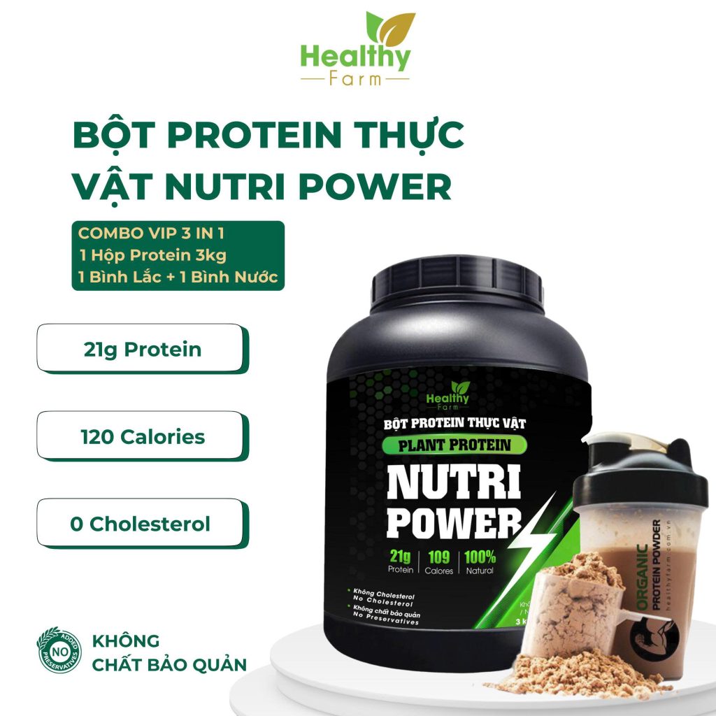 Bột Protein Thực Vật Nutri Power - hộp 3kg - Healthy Farm - Tình Yêu Từ ...